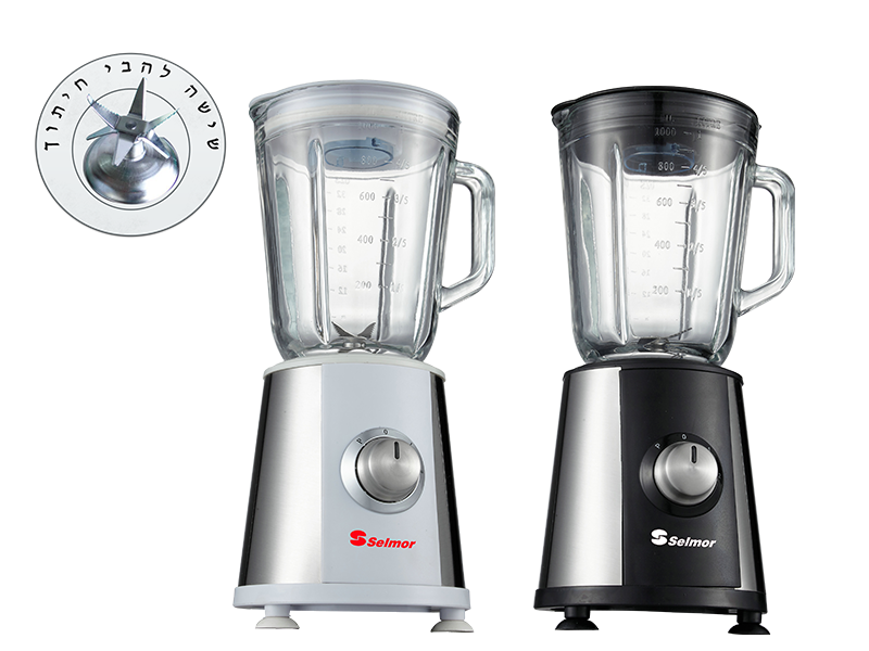 בלנדר עם כוס זכוכית SE-431 סלמור SELMOR - לויזון מרקט - Levizon Market